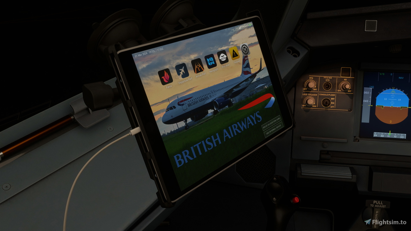 Fenix A320 British Airways EFB for Microsoft Flight Simulator | MSFS