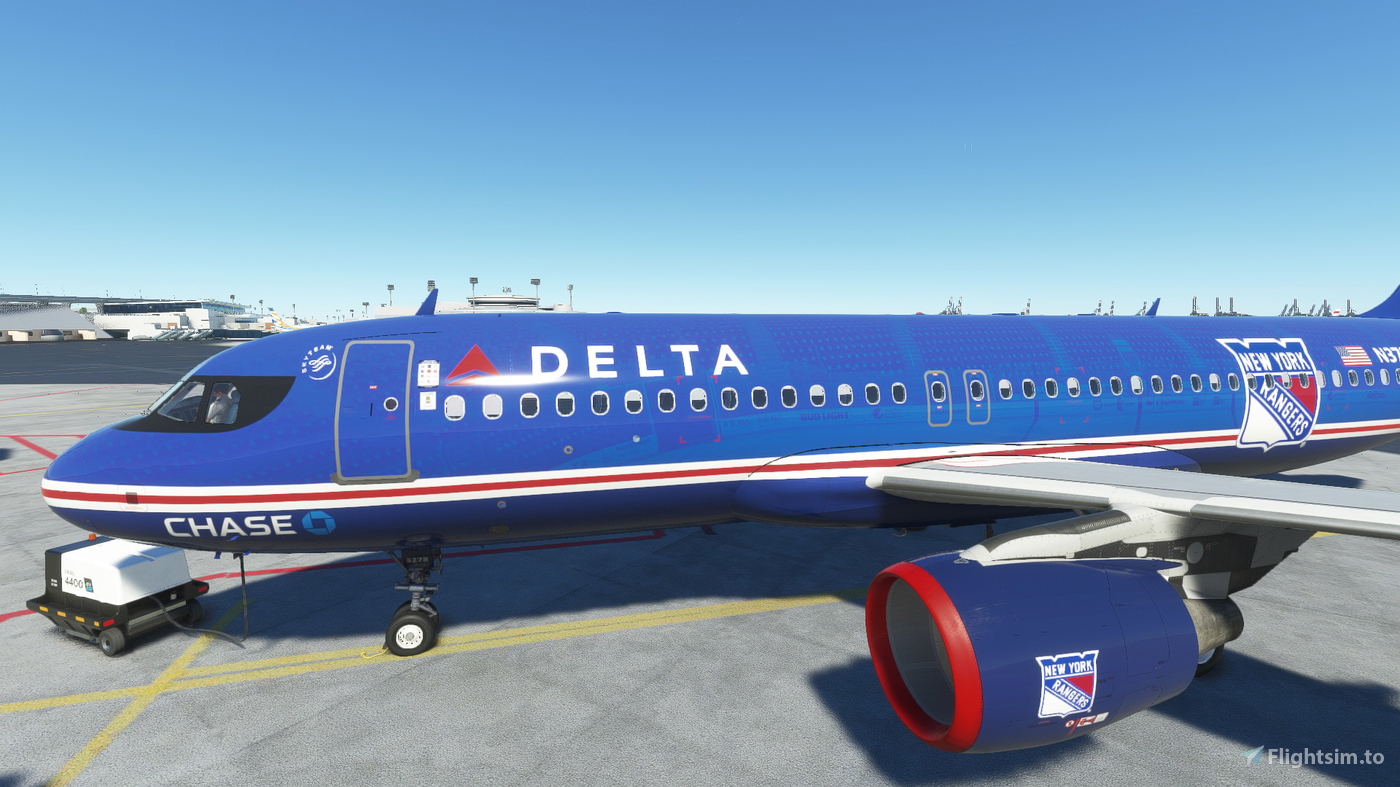 Fenix A320 Delta Air Lines New York Rangers N378NW for Microsoft Flight ...