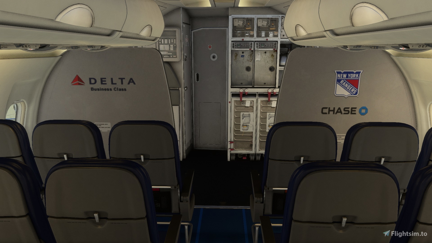 Fenix A320 Delta Air Lines New York Rangers N377NW for Microsoft Flight ...
