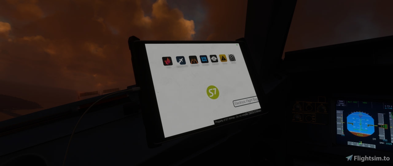 Fenix A320 EFB "S7 Airlines" for Microsoft Flight Simulator | MSFS