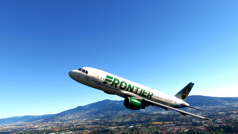 Fenix A320 Frontier Airlines | Tico The Two-Toed Sloth | N620FR (Semi ...