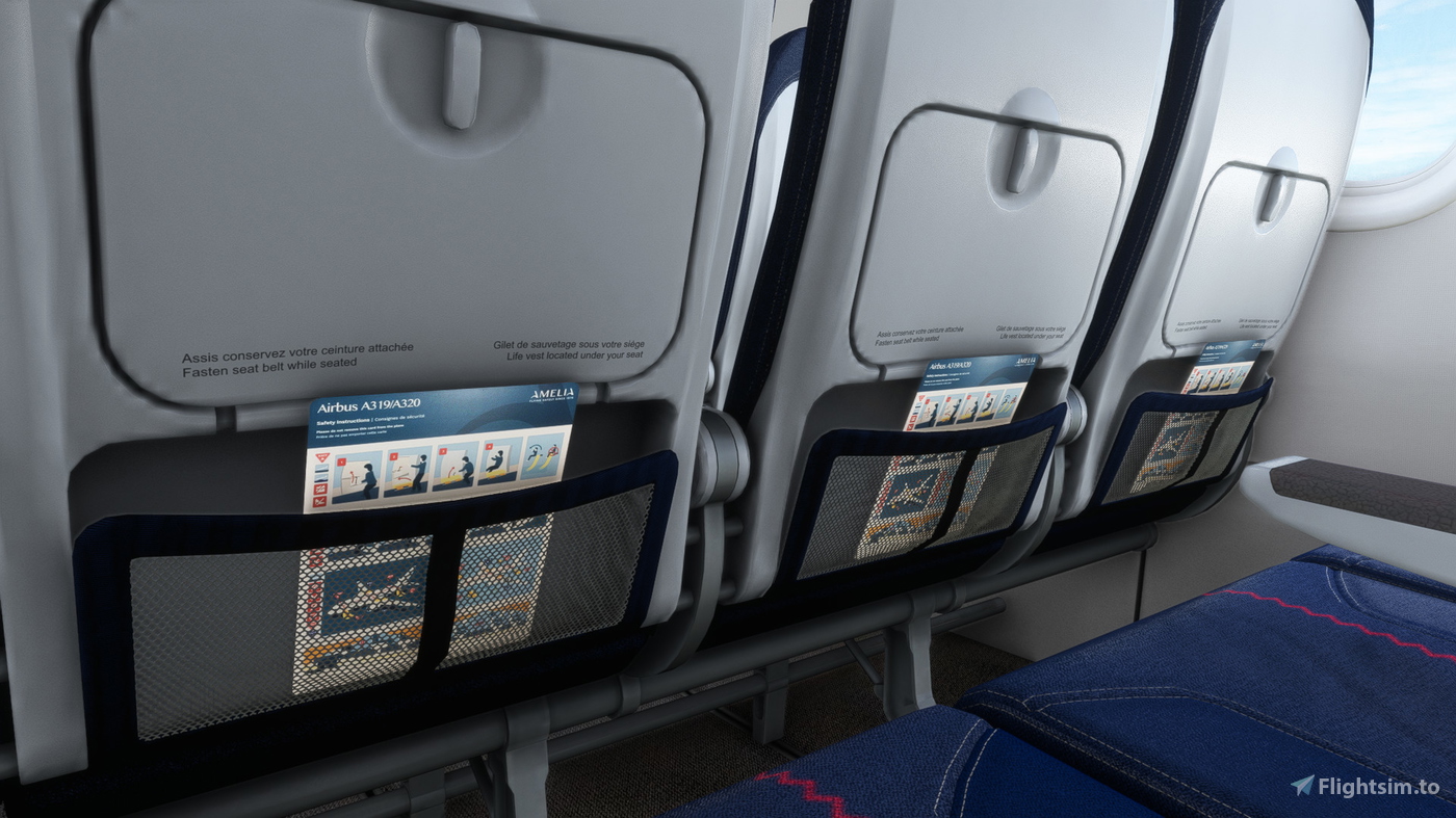 Fenix A320 V2 - Amelia Pack [8K][Cabin Textures] pour Microsoft Flight ...
