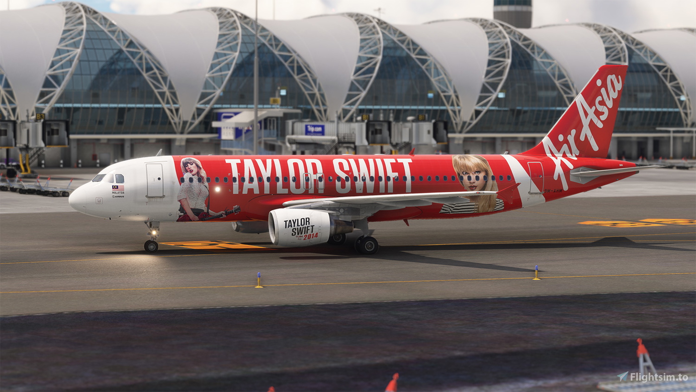 FENIX A320 V2 - CFM | AirAsia | 9M-AHM - TAYLOR SWIFT for Microsoft ...