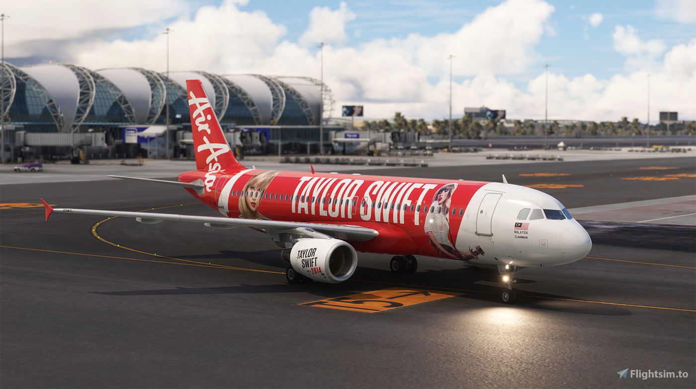 FENIX A320 V2 - CFM | AirAsia | 9M-AHM - TAYLOR SWIFT for Microsoft ...