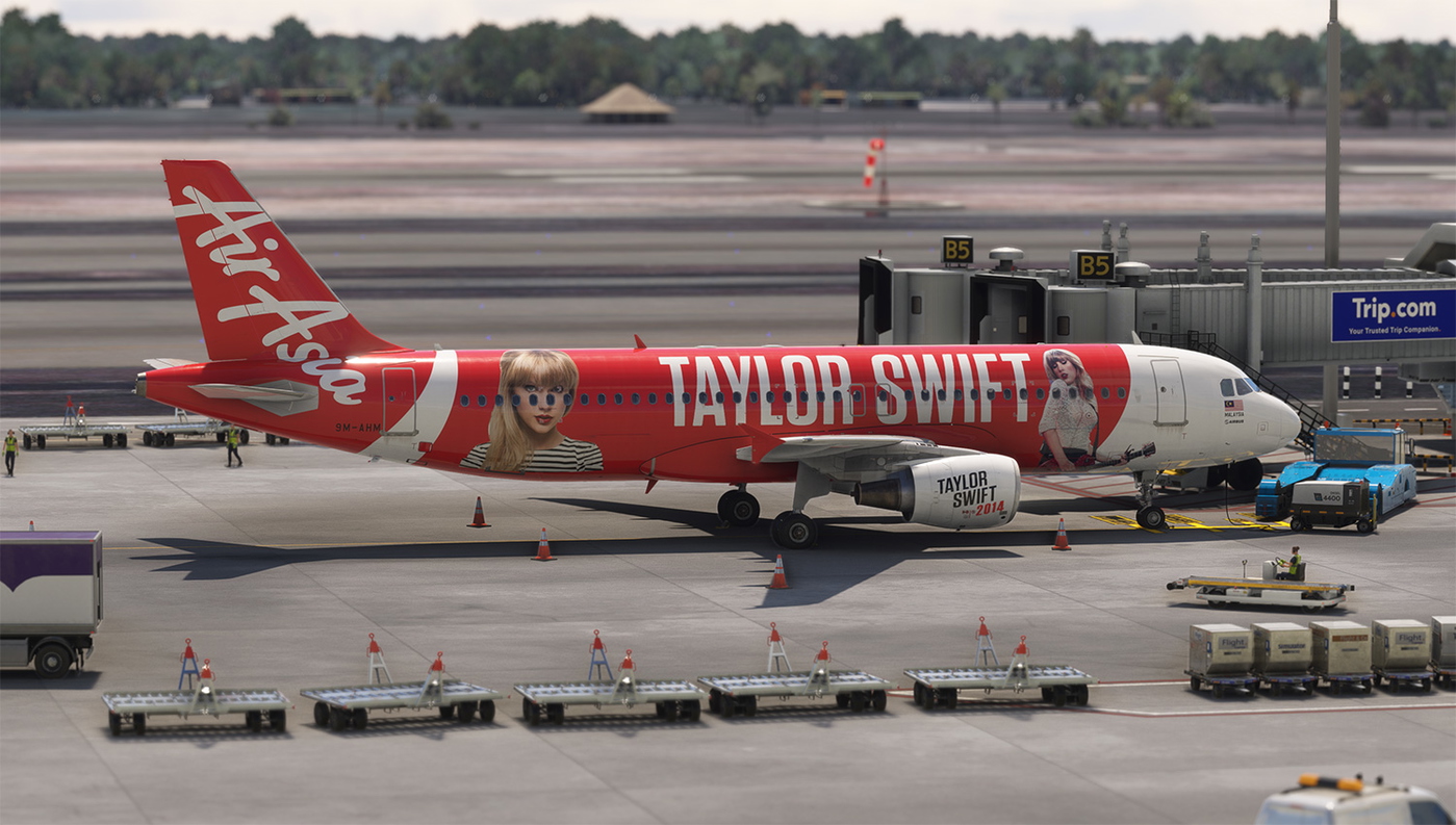 FENIX A320 V2 - CFM | AirAsia | 9M-AHM - TAYLOR SWIFT para Microsoft ...