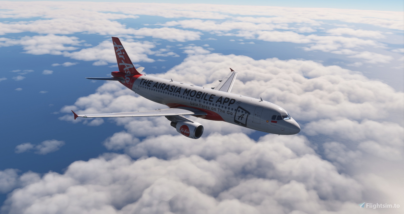 FENIX A320 V2 - CFM | Indonesia AirAsia Mobile App | PK-AZU for ...