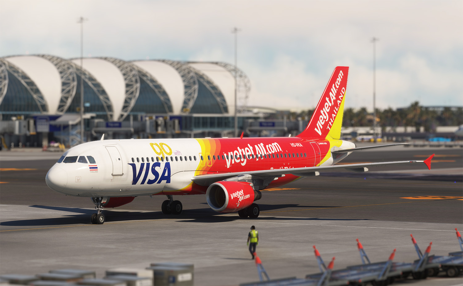 FENIX A320 V2 - CFM | Thai VietJet Air | HS-VKA "go with VISA" - MSFS ...
