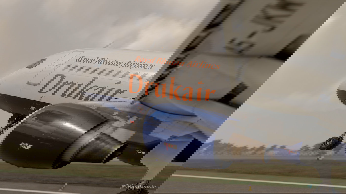 Fenix A320 V2 B2 | Druk Air (A5-JKW) CFM with Cabin | 8K for Microsoft Flight Simulator | MSFS