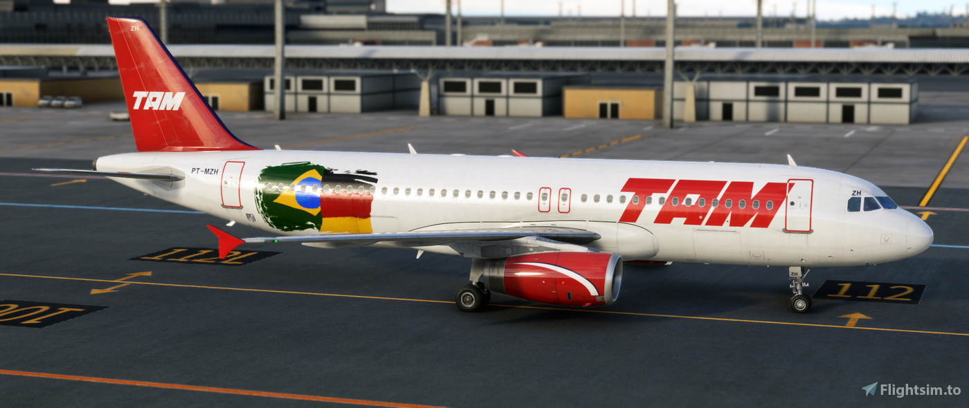 Fenix A320 V2 | TAM Linhas Aéreas | PT-MZH for Microsoft Flight ...