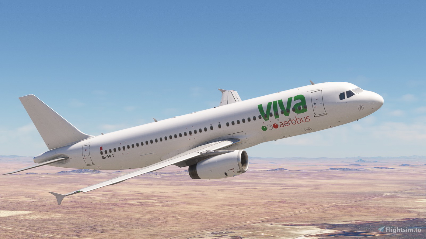 Fenix A320 V2 Avion Express Malta (9H-MLY - VivaAerobus Lease) (12K ...