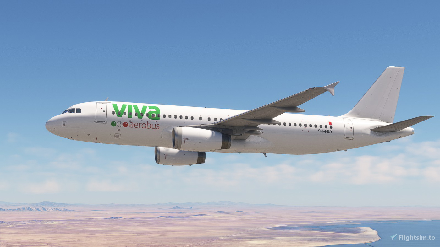 Fenix A320 V2 Avion Express Malta (9H-MLY - VivaAerobus Lease) (12K ...