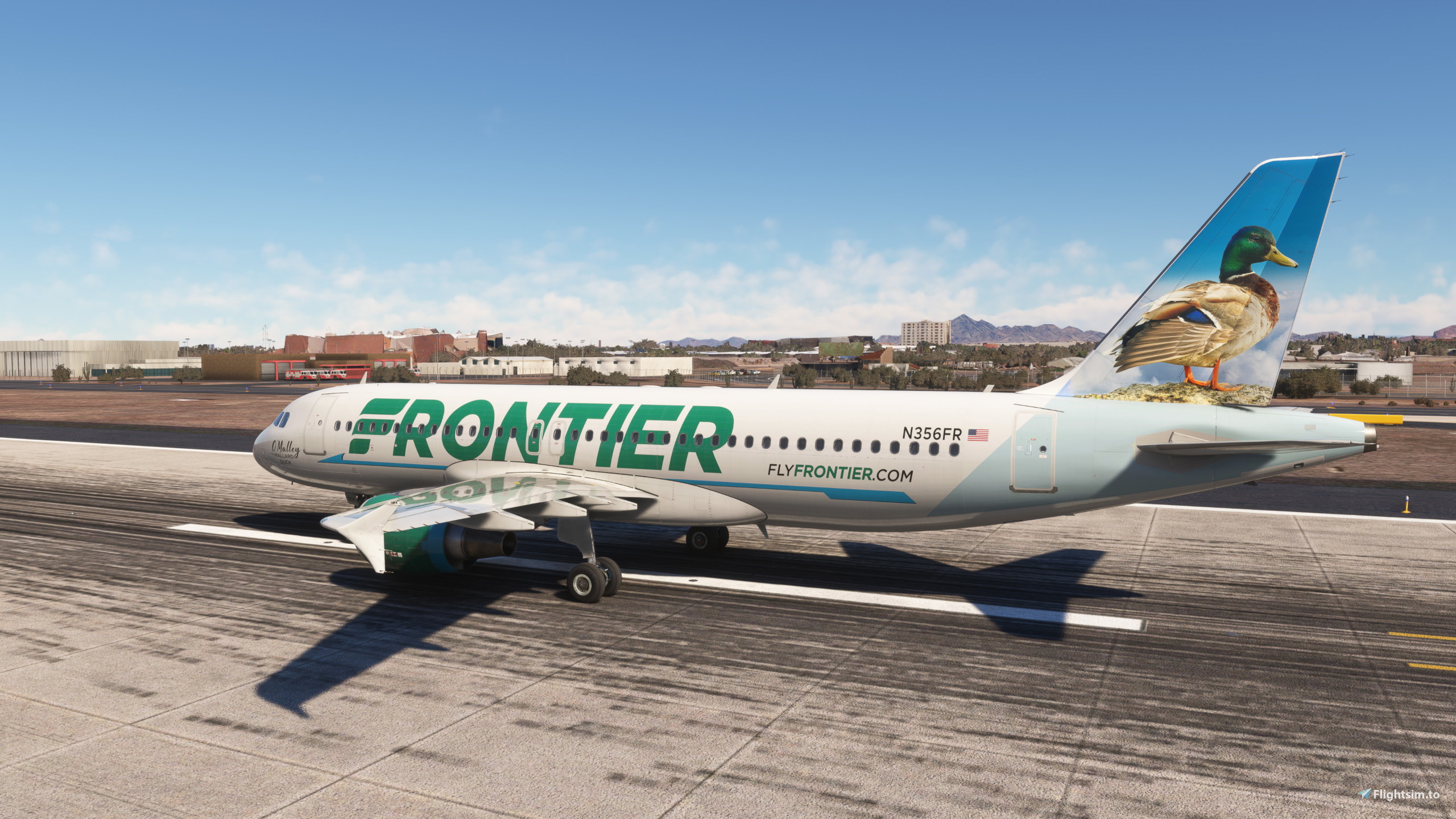 Fenix A320 v2 Frontier Airlines "O'Malley" The Mallard Duck 8K Livery ...