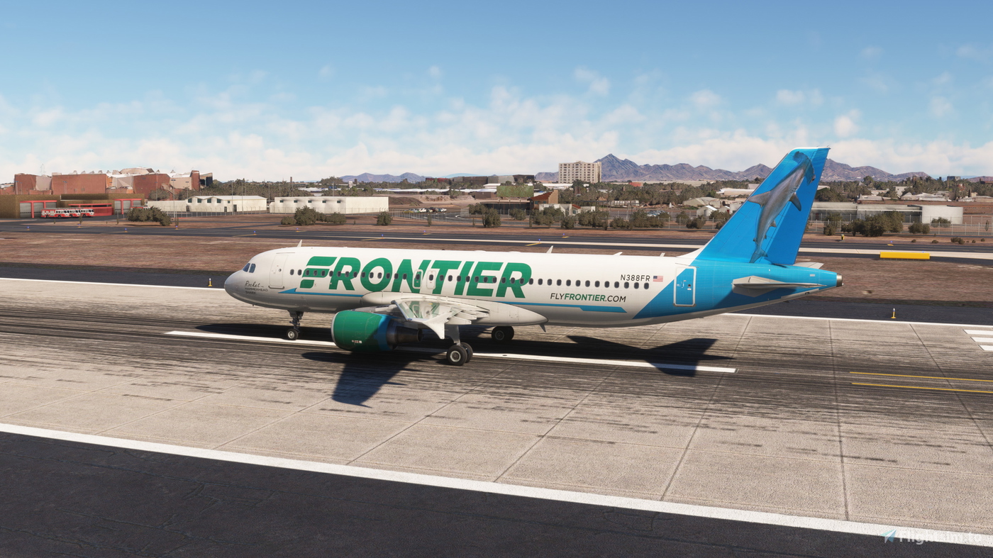Fenix A320 v2 Frontier Airlines "Rocket" The Hammerhead Shark 8K Livery N388FR for Microsoft ...