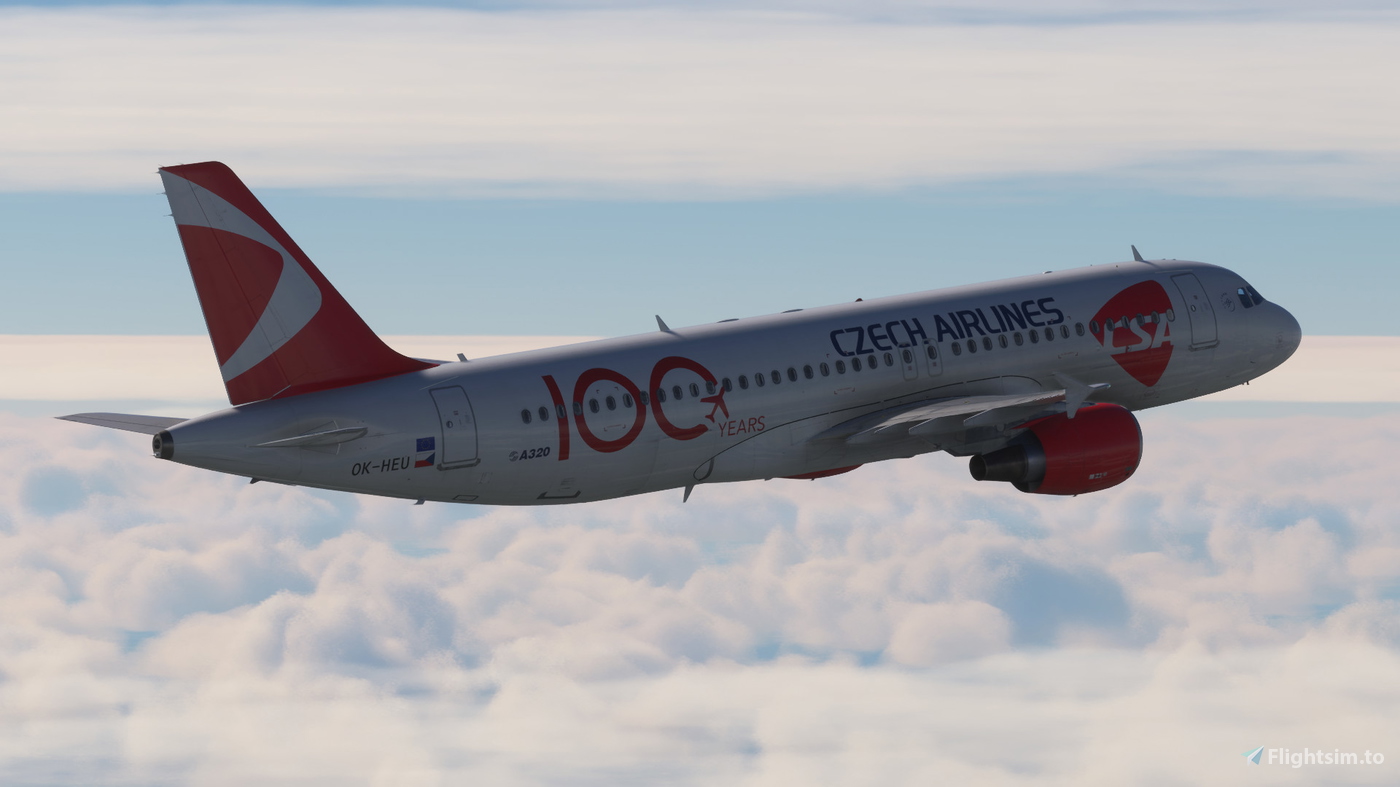 Fenix Airbus A320 Czech Airlines 100 Years Sticker | Custom Cabin | 4K ...