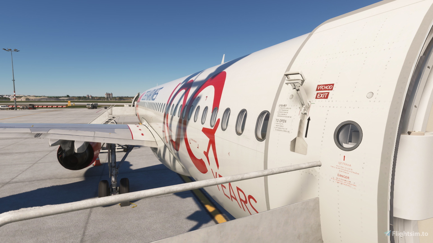 Fenix Airbus A320 Czech Airlines 100 Years Sticker | Custom Cabin | 4K ...