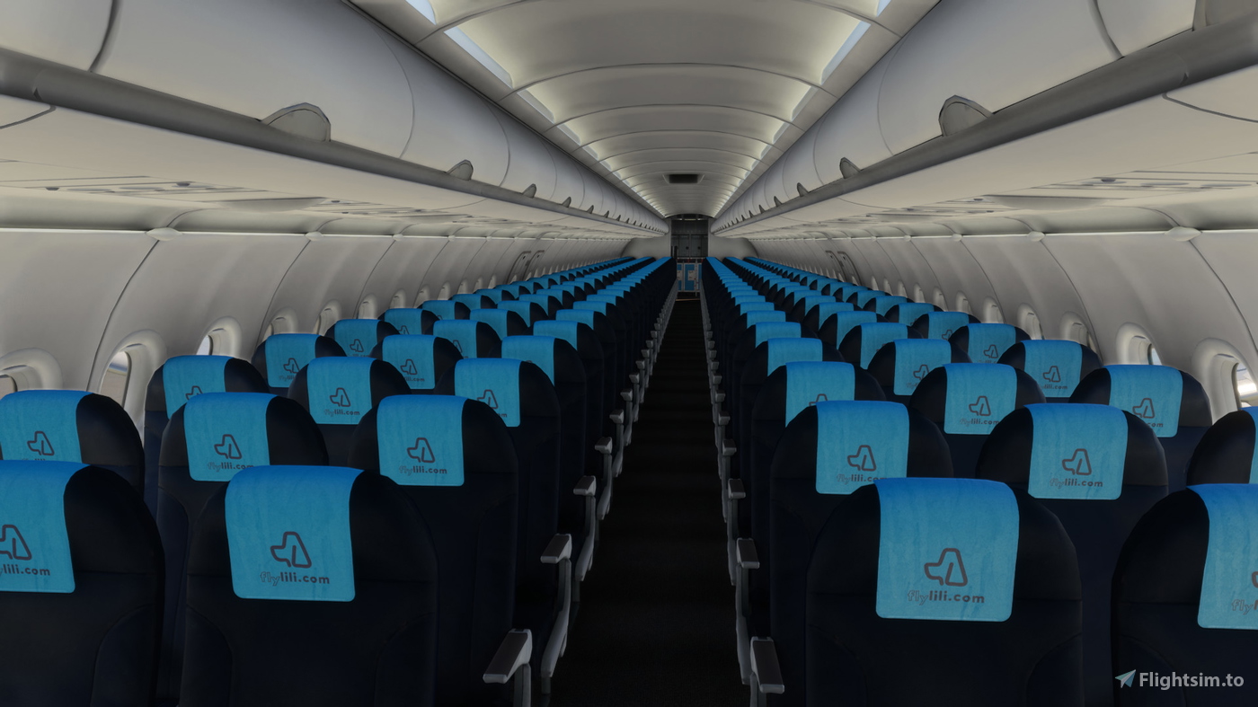 Fenix Airbus A320 Fly Lili | Cabin | 4K for Microsoft Flight Simulator | MSFS