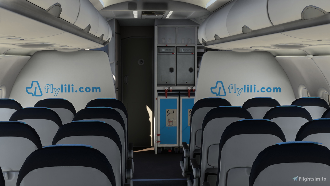 Fenix Airbus A320 Fly Lili | Cabin | 4K for Microsoft Flight Simulator | MSFS