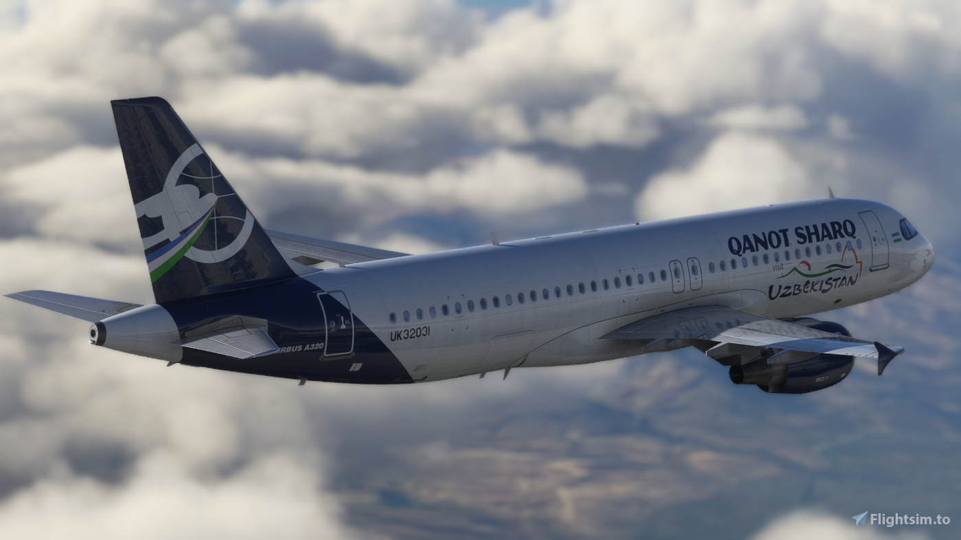 Fenix Airbus A320 Qanot Sharq | 4K for Microsoft Flight Simulator | MSFS