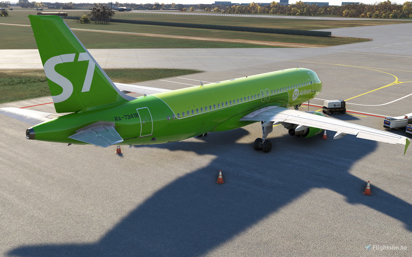 Fenix Simulation A320 S7-Siberia Airlines RA-73418 [8K] w/Cabin for Microsoft Flight Simulator ...