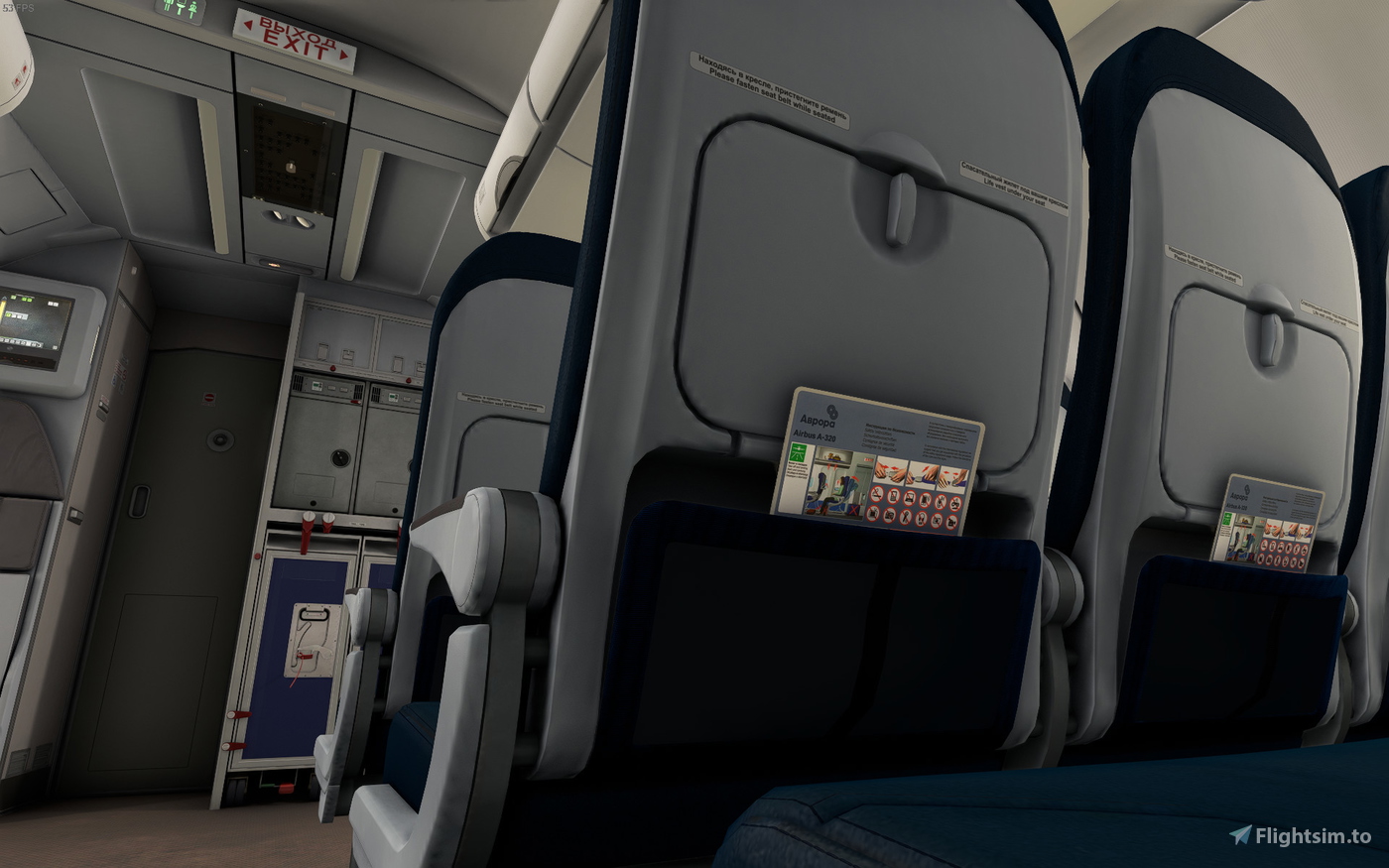 Fenix Simulation A320 Aurora Airlines RA-73673 (Fictional) [8K] w/Cabin for Microsoft Flight ...