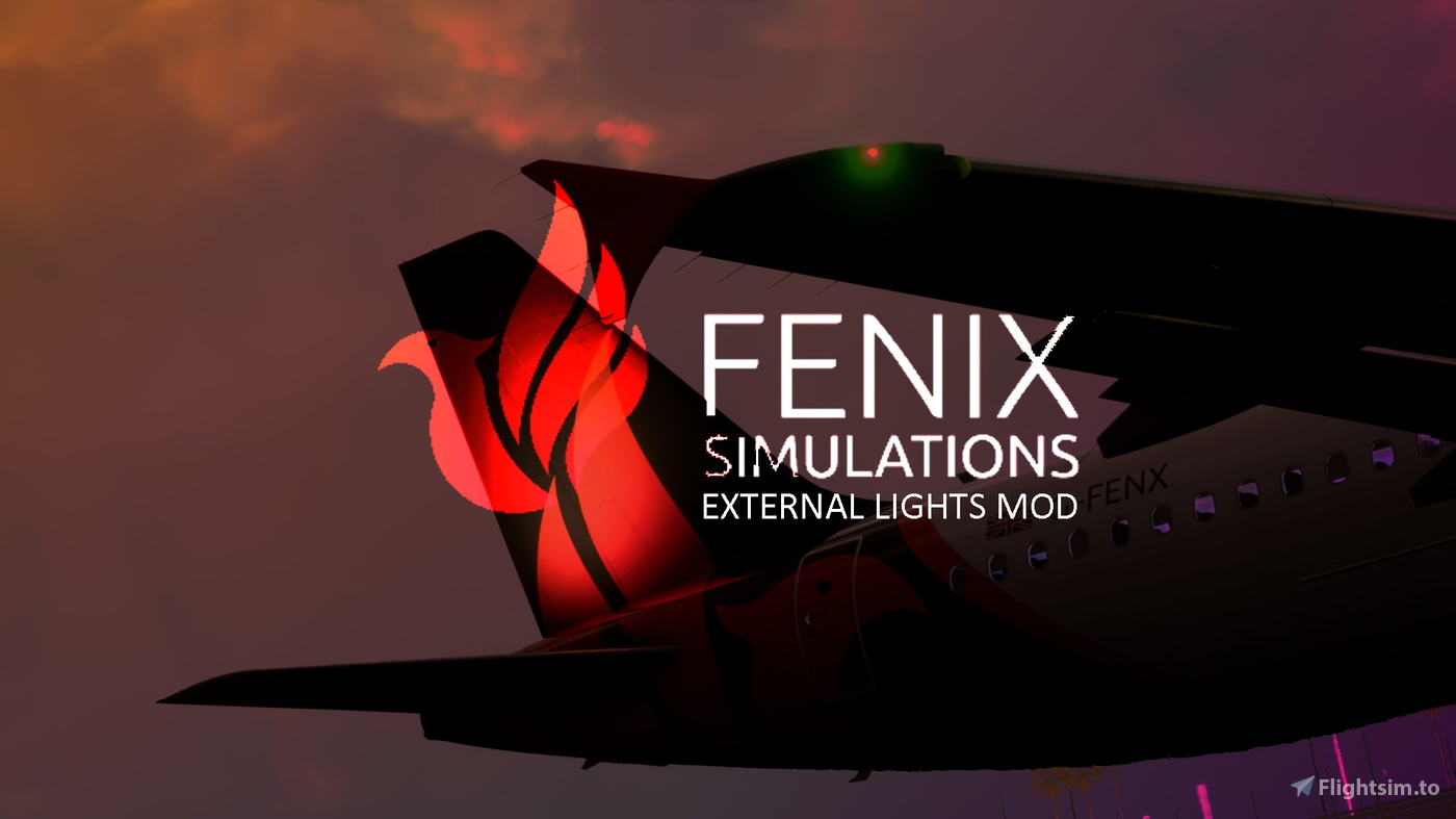 Fenix A320 - External Lights Mod for Microsoft Flight Simulator | MSFS