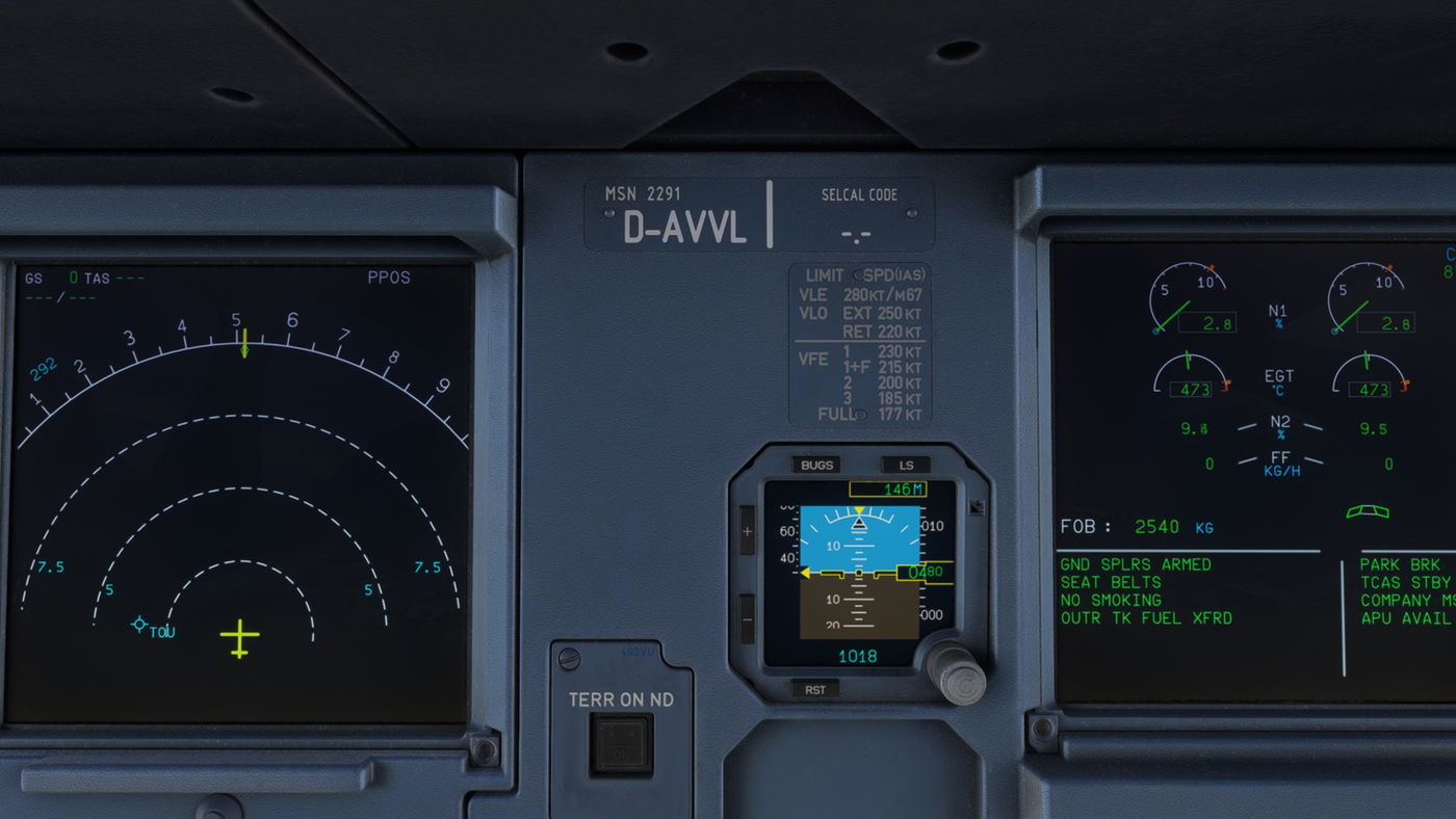 Fenix v2 A320 Airbus ACJ House D-AVVL のために Microsoft Flight Simulator ...