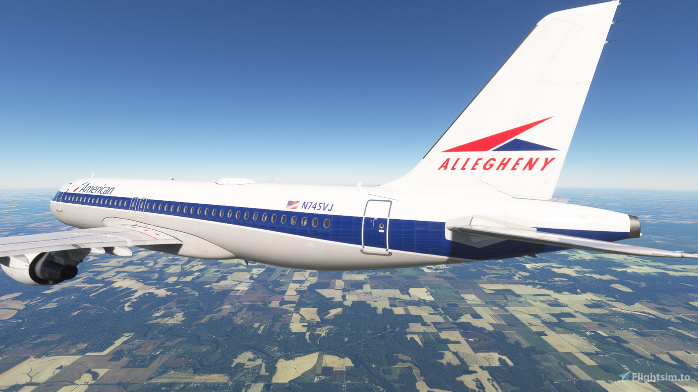 Fenix v2 A320 /w cabin American Airlines - Allegheny Heritage - N745VJ ...