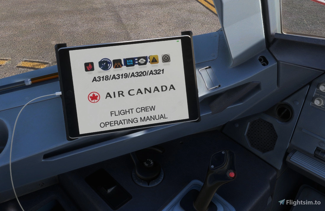 Fenix V2 Air Canada EFB Screens for Microsoft Flight Simulator | MSFS