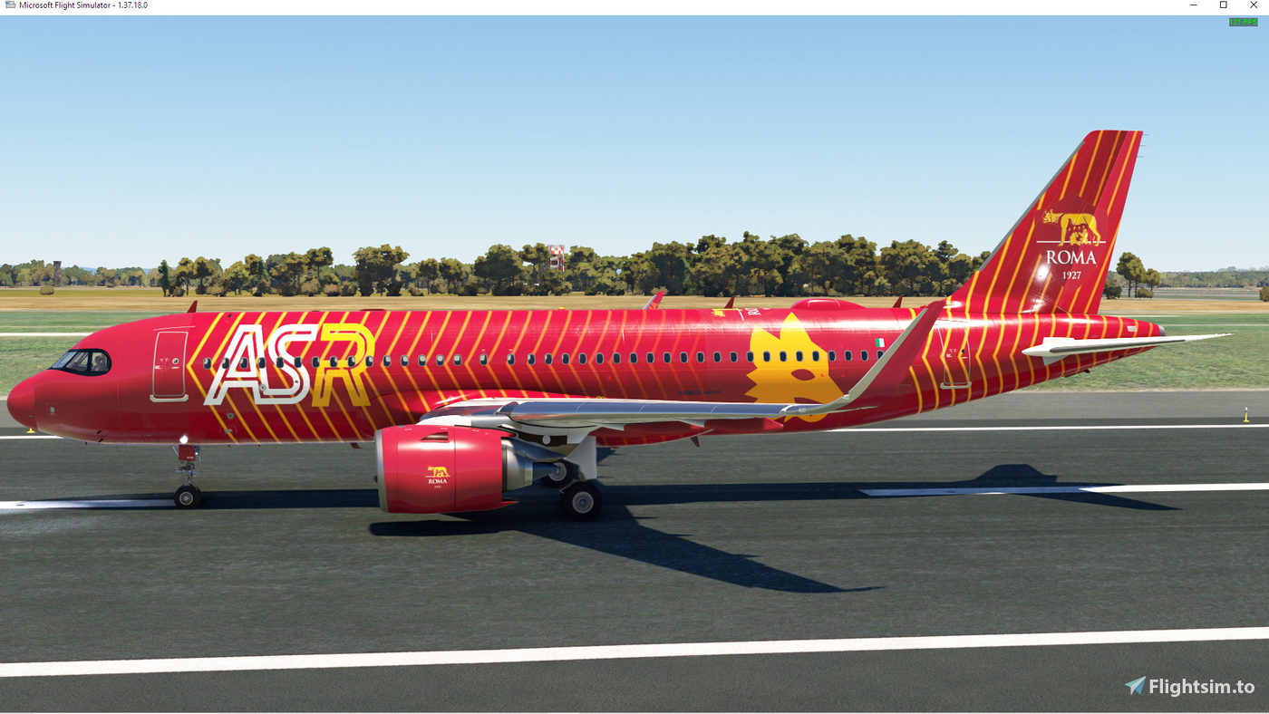 FlyByWire A32NX AS ROMA Football Club Italy Livery -Requested ...