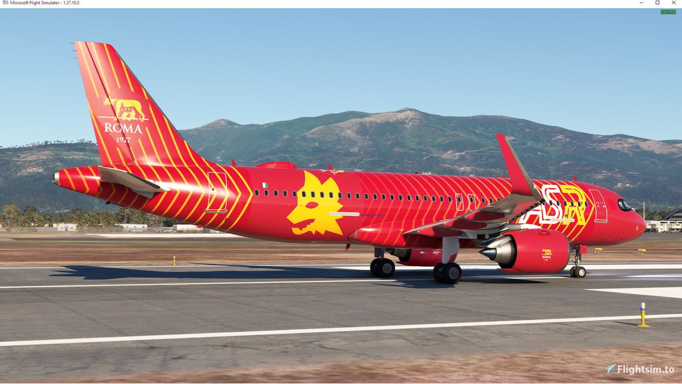 FlyByWire A32NX AS ROMA Football Club Italy Livery -Requested ...