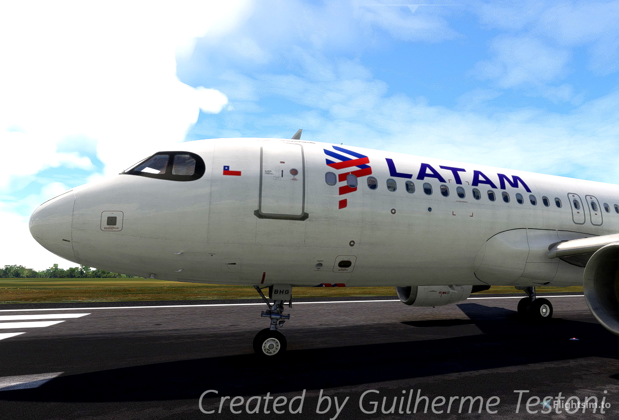 Fictional Livery LATAM Chile CC-BHG for A320 Fenix v1.0 pro Microsoft Flight Simulator | MSFS