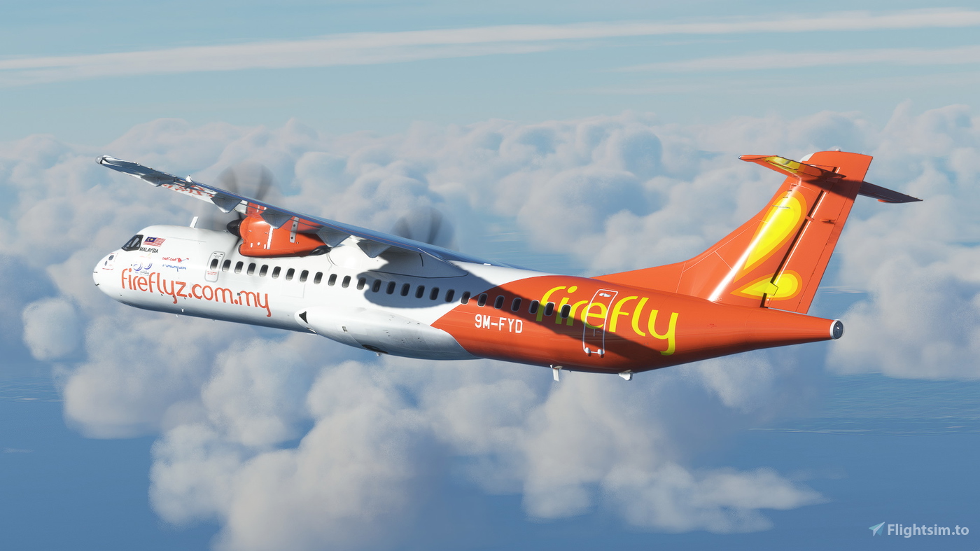 Firefly [9M-FYD] Asobo ATR72 8K for Microsoft Flight Simulator | MSFS