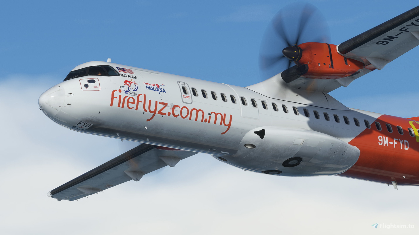 Firefly [9M-FYD] Asobo ATR72 8K for Microsoft Flight Simulator | MSFS