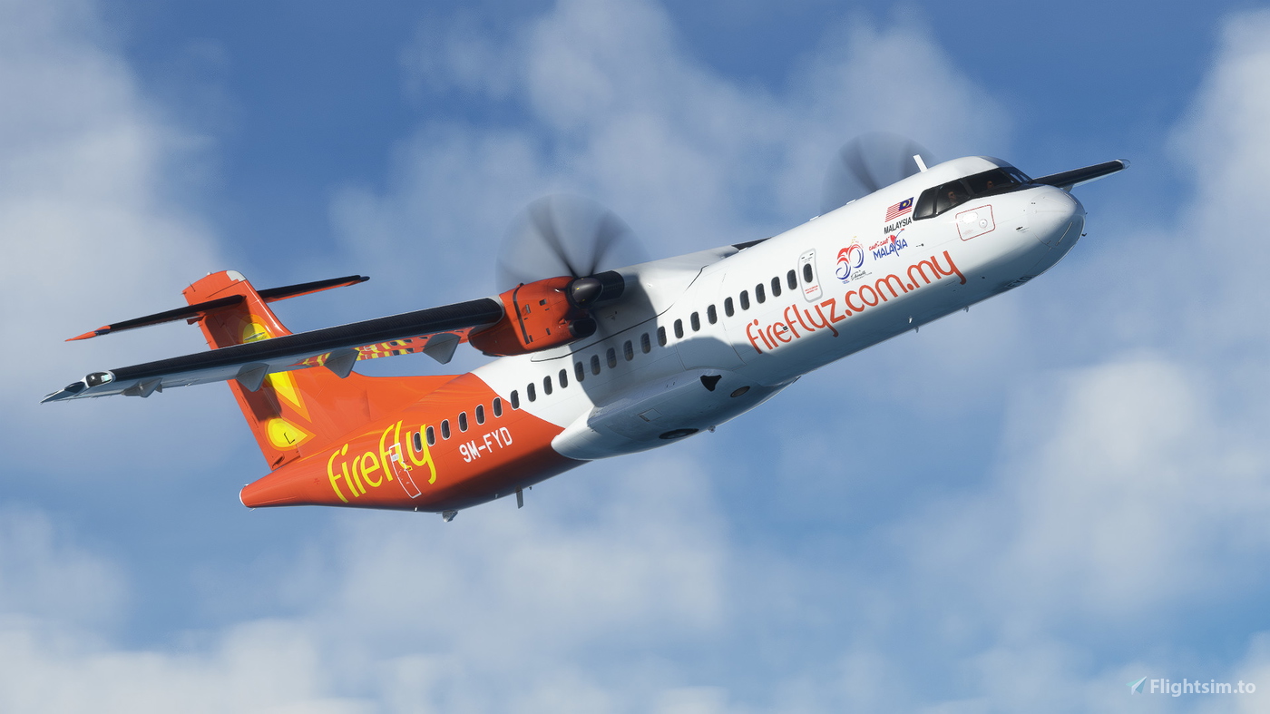 Firefly [9M-FYD] Asobo ATR72 8K for Microsoft Flight Simulator | MSFS