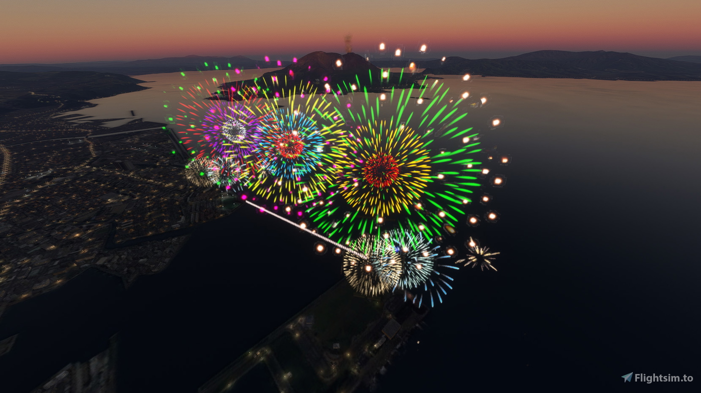 Fireworks Sakurajima for Microsoft Flight Simulator | MSFS
