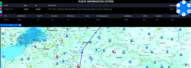 Flight Information Map - FIS for Microsoft Flight Simulator | MSFS