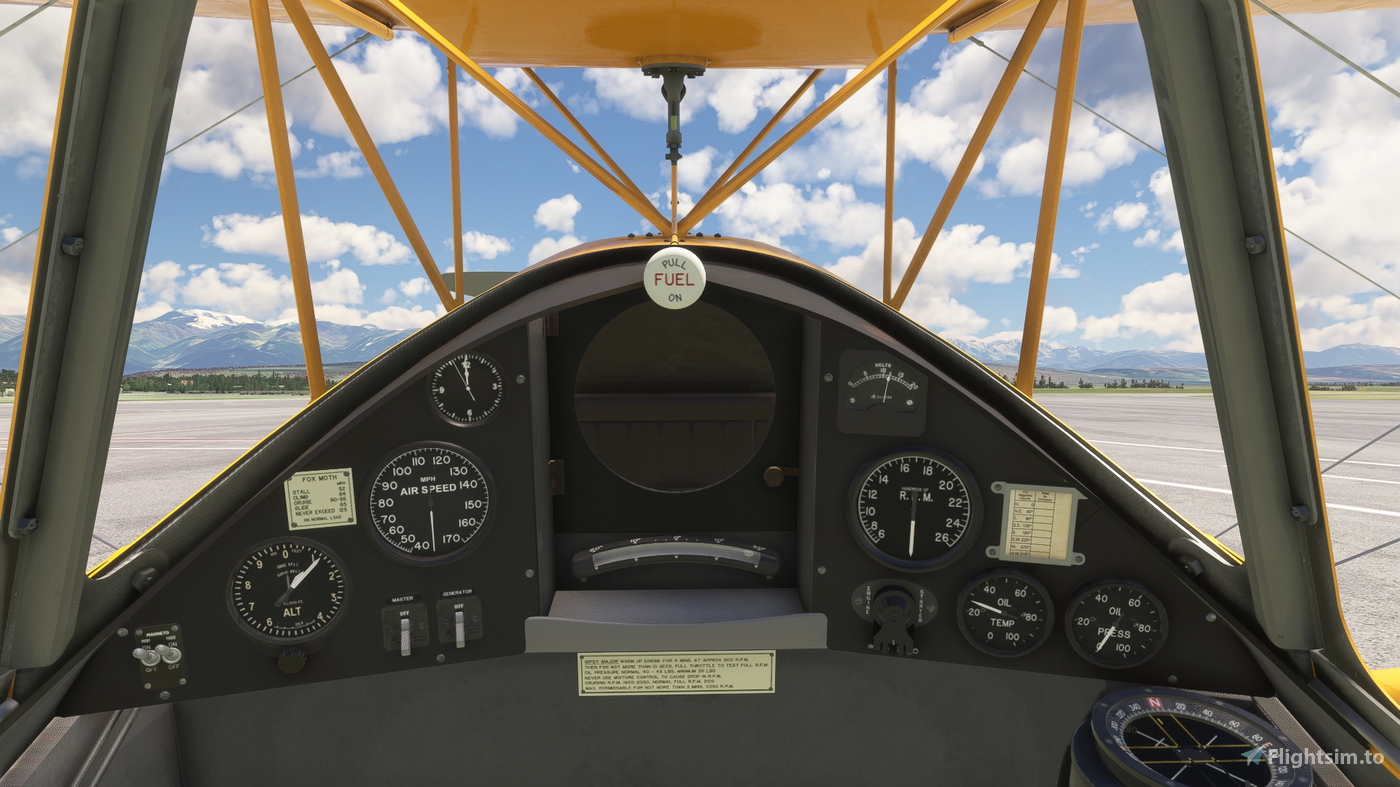 Flight Replicas de Havilland DH. 83 Fox Moth Custom Cameras and Sound ...