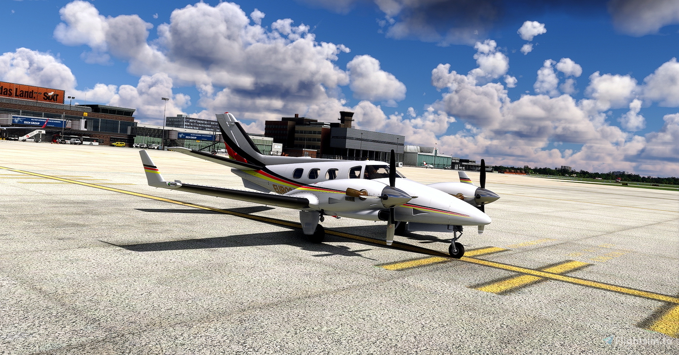 Flightsim Pictures Scott livery for the Blacksquare Duke B60 Turbine ...