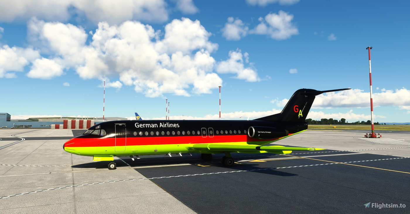Flightsim Pictures Scott Livery for the Just Flight Fokker F28-4000 for ...