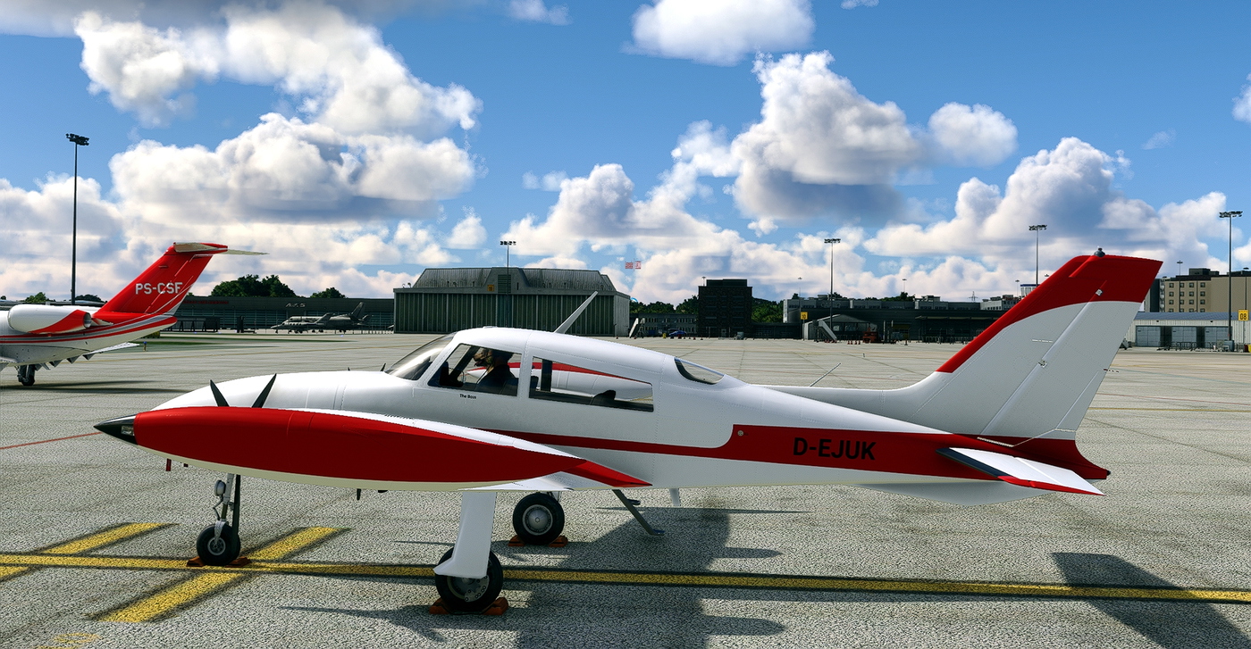 Flightsim Pictures Scott livery for the Milviz C310R in white red for ...