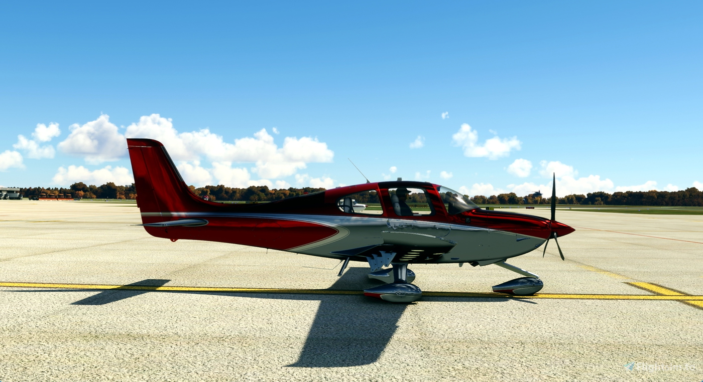 Flightsim Pictures Scott Livery for the new Cirrus 22 in red chrome für ...