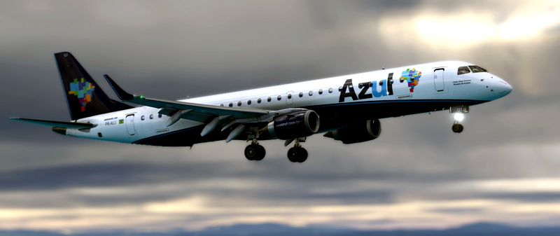 FlightSim Studio - E-Jets 195 Azul Brazilian Airlines PR-AUJ "Cmte ...