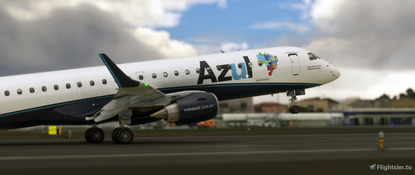 FlightSim Studio - E-Jets 195 Azul Brazilian Airlines PR-AUJ "Cmte ...