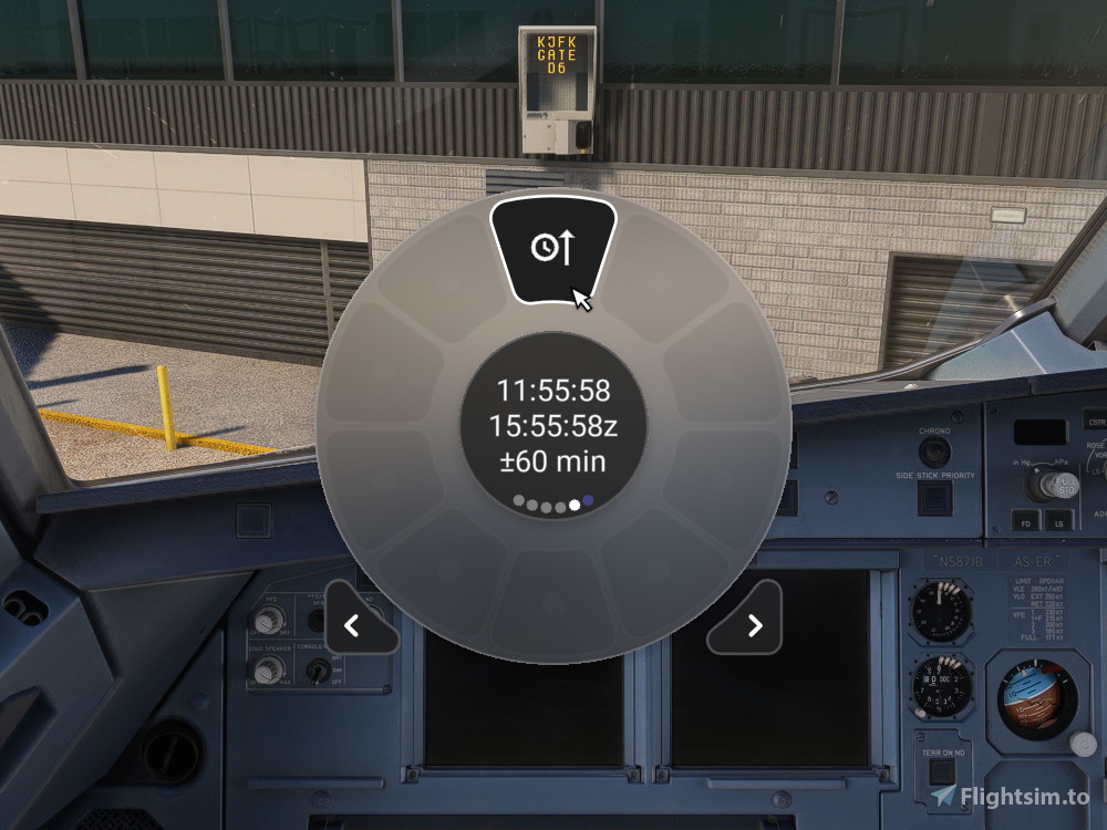 Flow Sim Time Scroll Widget for Microsoft Flight Simulator | MSFS