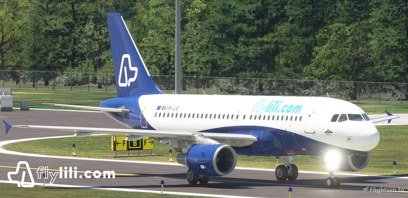 Fly Lili Airbus a319 YR-LIC 8K para Microsoft Flight Simulator | MSFS