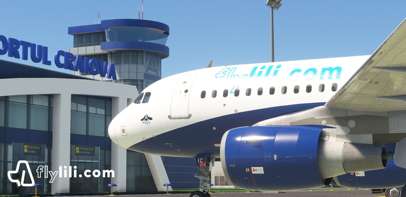 Fly Lili Airbus a319 YR-LIC 8K for Microsoft Flight Simulator | MSFS