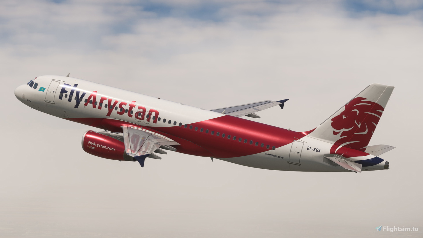 FlyArystan (EI-KBA) - Fenixsim A320 IAE for Microsoft Flight Simulator | MSFS