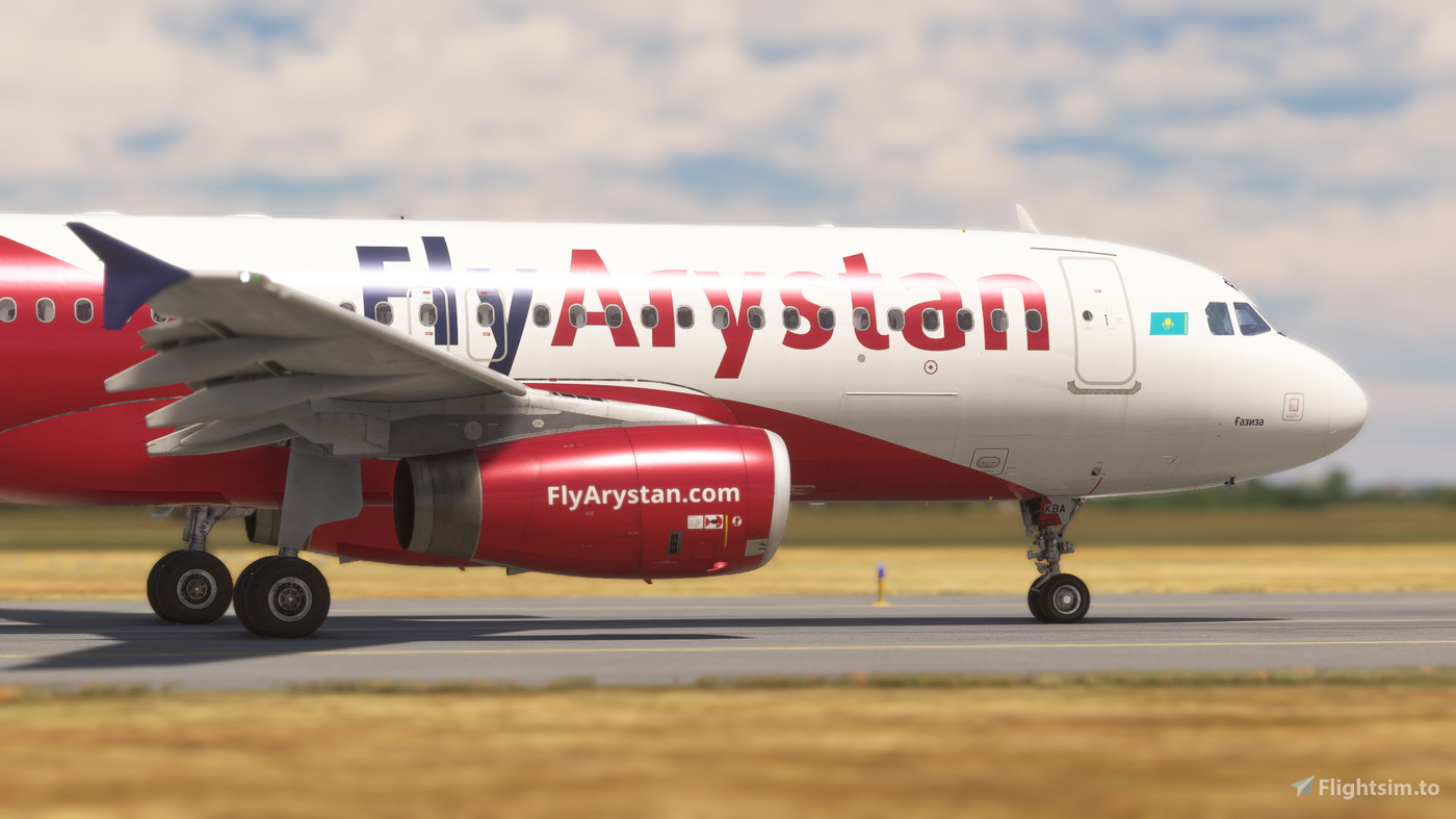 FlyArystan (EI-KBA) - Fenixsim A320 IAE for Microsoft Flight Simulator | MSFS