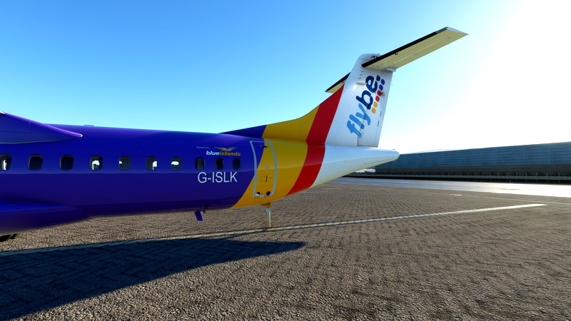 Flybe (Blue Islands) ATR 72-600 (G-ISLK) for Microsoft Flight Simulator ...