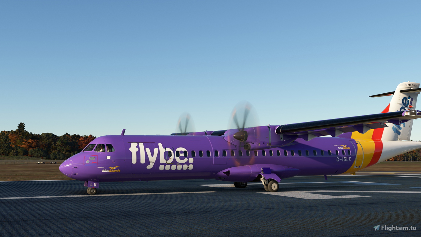 Flybe (Blue Islands) ATR 72-600 (G-ISLK) pro Microsoft Flight Simulator ...